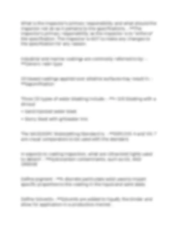 NACE CIP Level 1 Study Guide 2024/2025 | Exams Civil Engineering | Docsity