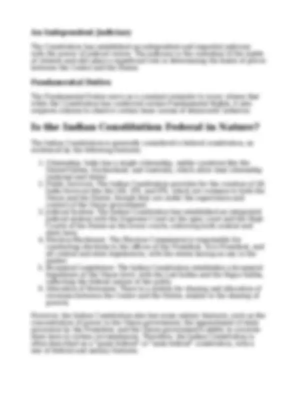 The Quasi-Federal Nature of the Indian Constitution: A Comprehensive ...