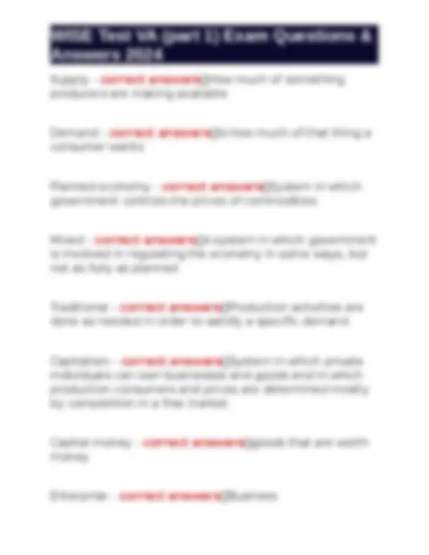 WISE Test VA (part 1) Exam Questions & Answers 2024 | Exams Nursing ...