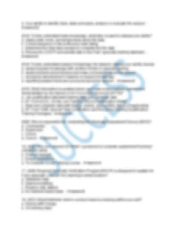 4N0X1 CDC 5 Level Vol 1 Questions & Answers | Exams Nursing | Docsity