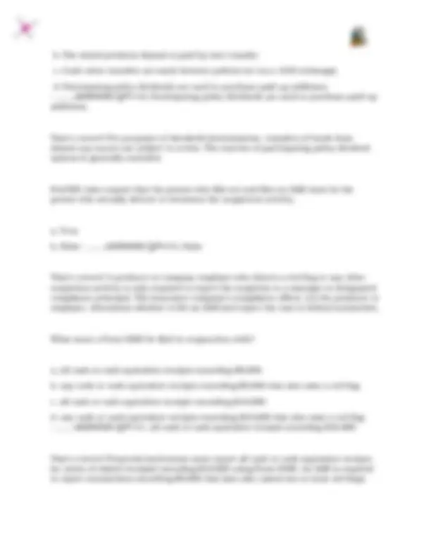 AML Exam Anti-Money Laundering WebCE – questions and answers | Exams Finance | Docsity