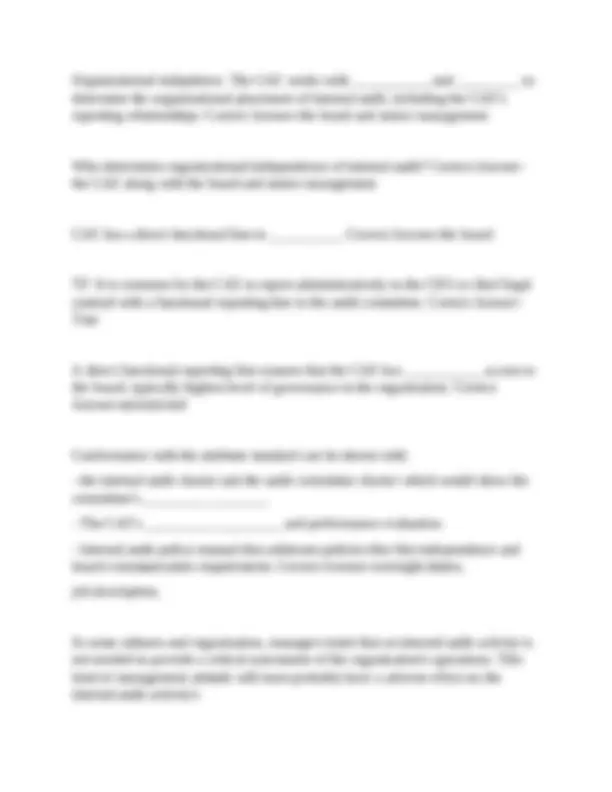 Ensuring Independence and Objectivity in Internal Audit | Exams Nursing ...