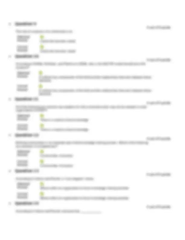 BUSI-3007 Week 6 Final Exam: Knowledge Management | Exams Business Accounting | Docsity