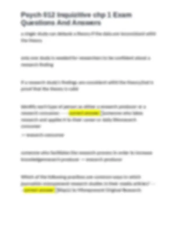 Psych 012 Inquizitive Chapter 1 Exam: Questions and Answers | Exams ...