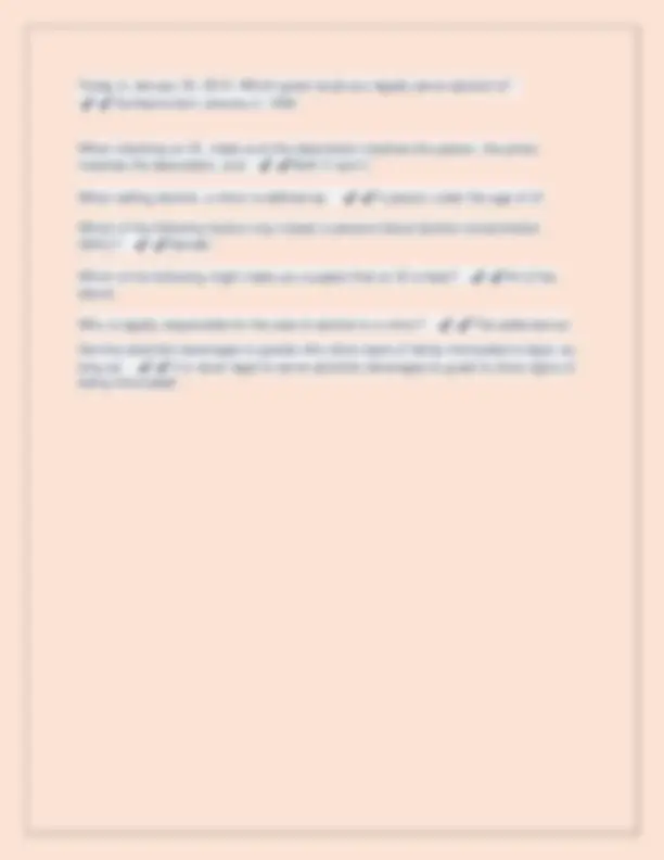 Learn2Serve TABC Final Assessment Graded A+ All Possible Questions and ...