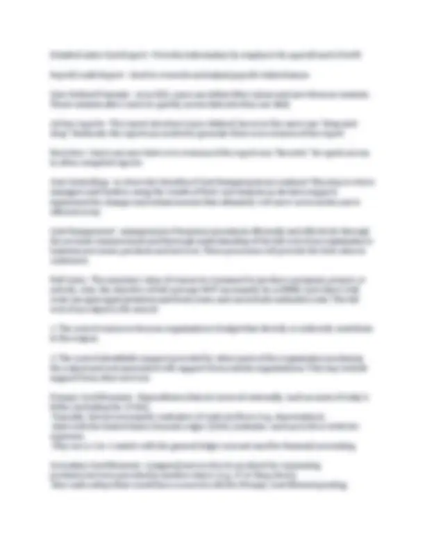 GFEBS L230E Cost Management Process Overview: Definitions, Sub ...