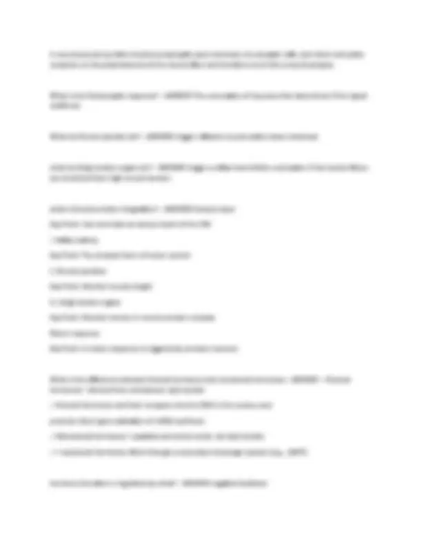 Exercise Physiology Exam Questions and Answers | Exams Nursing | Docsity