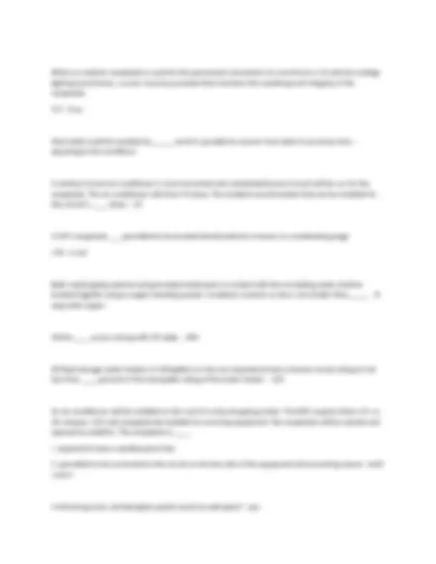 Electrical Code Exam Questions and Answers | Exams Advanced Education | Docsity