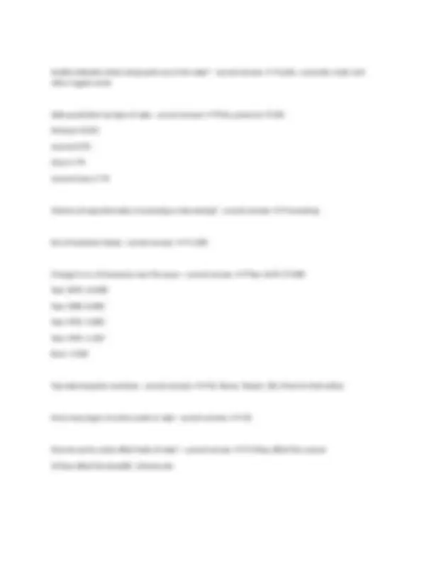 SSA Certified Sake Sommelier Course fully solved | Exams Nursing | Docsity