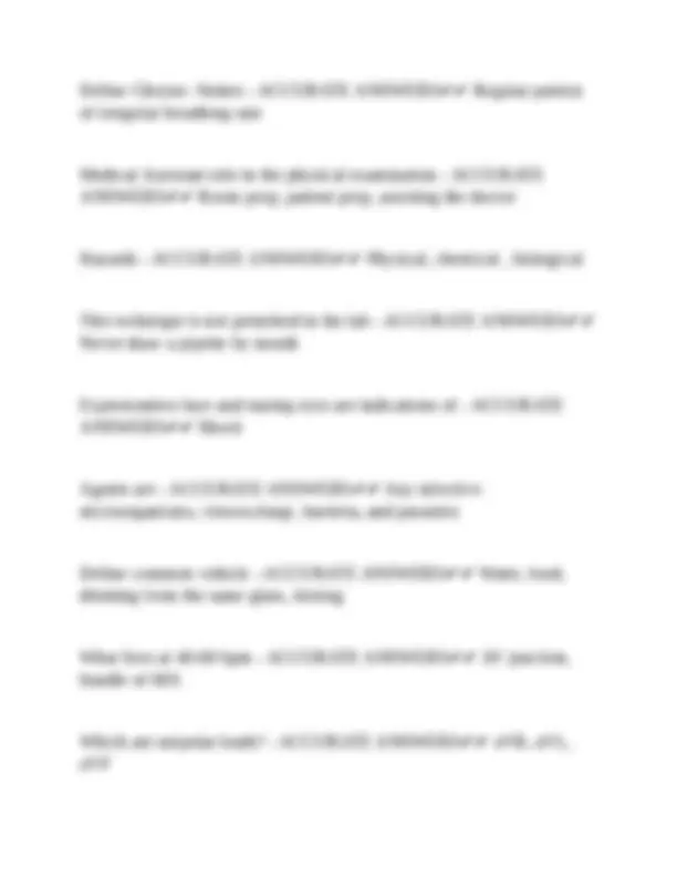 NHA CCMA Exam 2024/2025: Study Guide with Answers | Exams Nursing | Docsity