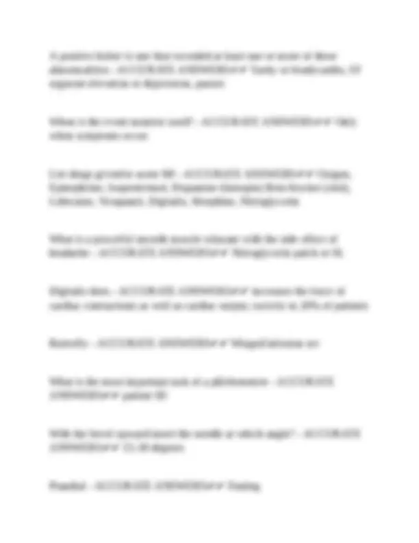 NHA CCMA Exam 2024/2025: Study Guide with Answers | Exams Nursing | Docsity