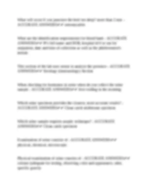 NHA CCMA Exam 2024/2025: Study Guide with Answers | Exams Nursing | Docsity