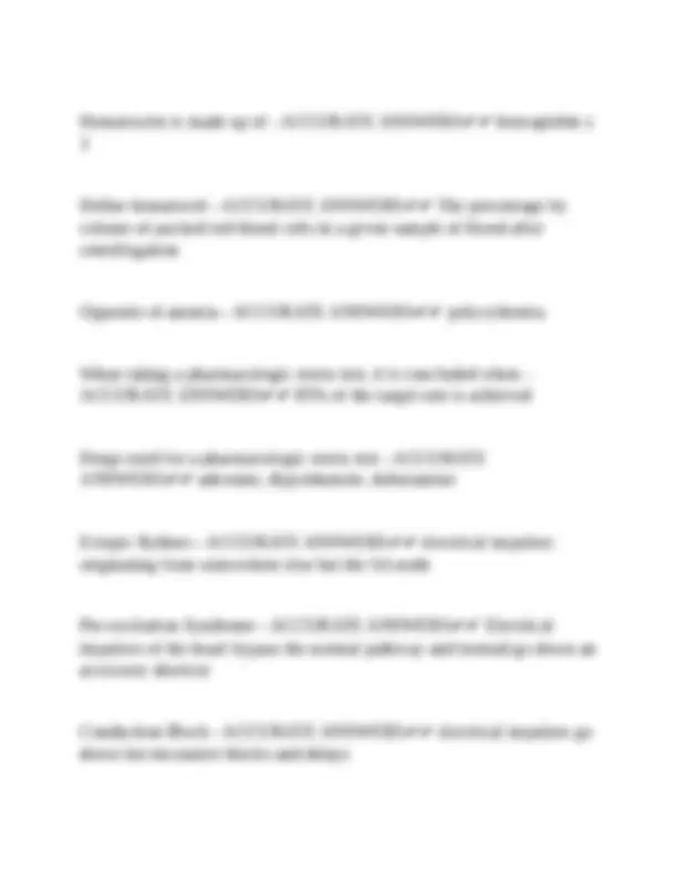 NHA CCMA Exam 2024/2025: Study Guide with Answers | Exams Nursing | Docsity