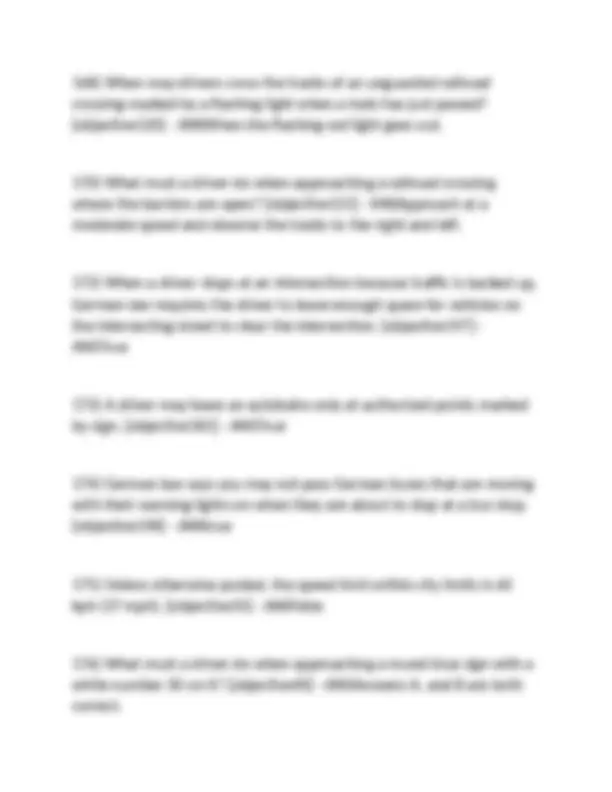 U.S. Forces Driver's Training Program for Europe 2024-2025. Questions ...