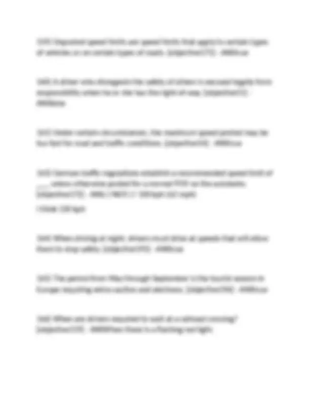 U.S. Forces Driver's Training Program for Europe 2024-2025. Questions ...