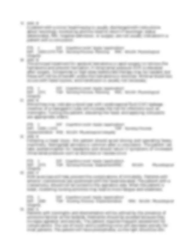 ATI Comprehensive Neuro Practice Questions & Answers (with Rationale ...