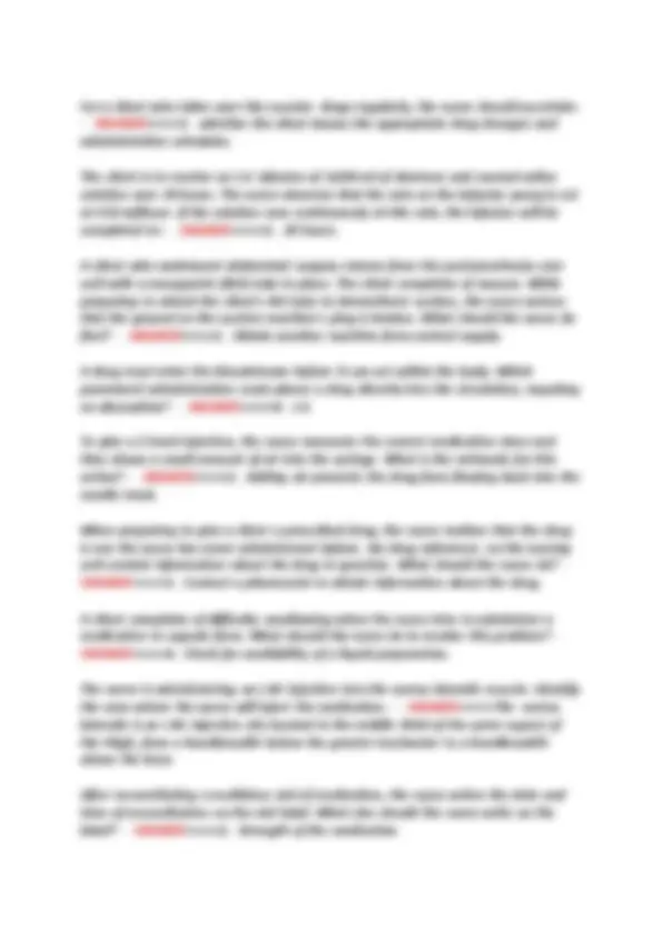 MEDICATION AND IV ADMINISTRATION EXAM WITH ACTUAL QUESTIONS AND CORRECT ...