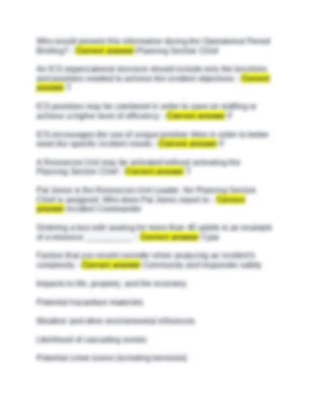 FEMA ICS-200 Questions and Answers: A Comprehensive Guide to Incident ...