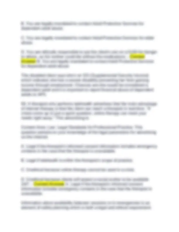LCSW Law & Ethics Practice Test: 150 Questions and Answers | Exams ...