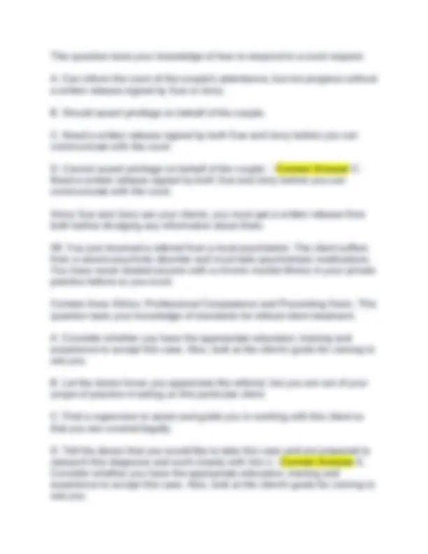 LCSW Law & Ethics Practice Test: 150 Questions and Answers | Exams ...