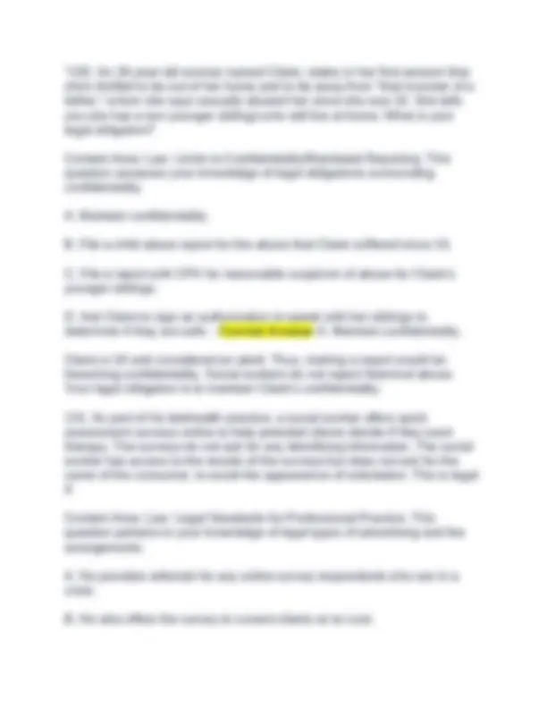 LCSW Law & Ethics Practice Test: 150 Questions and Answers | Exams ...