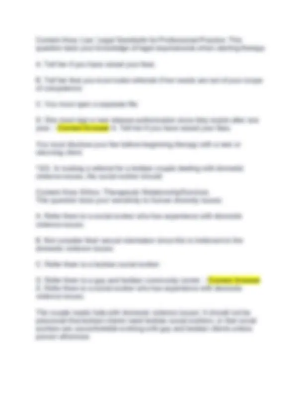 LCSW Law & Ethics Practice Test: 150 Questions and Answers | Exams ...