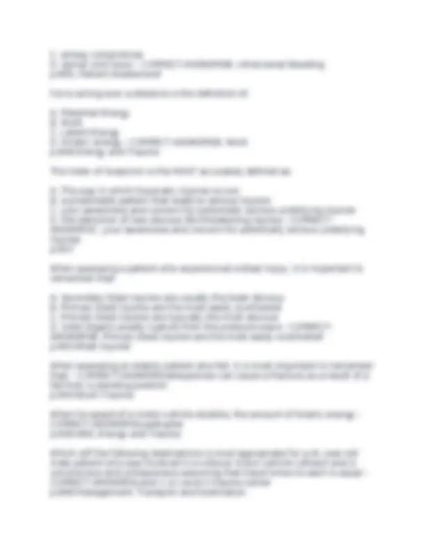 2024 Trauma JB Learning EMT-B Chapter 24 Test Exam with Correct Answers ...