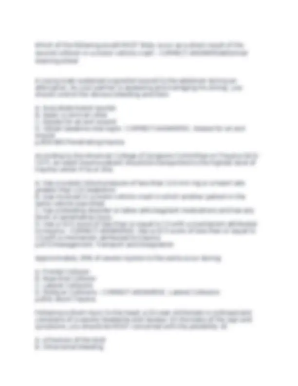 2024 Trauma JB Learning EMT-B Chapter 24 Test Exam with Correct Answers ...