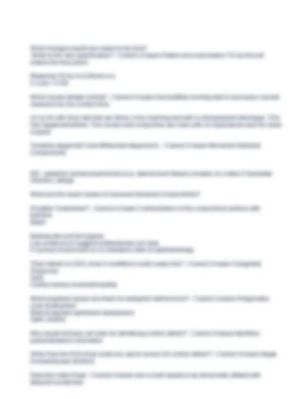 Ophthalmology Written Exam Questions and Answers | Exams Advanced Education | Docsity