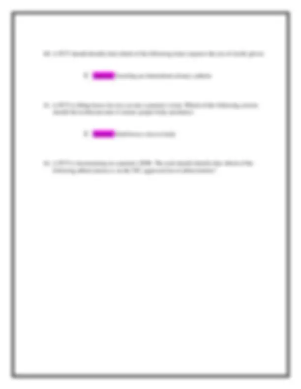 Patient Care Technician (PCT) Certification Exam Questions and Answers ...