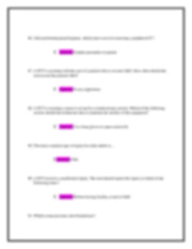 Patient Care Technician (PCT) Certification Exam Questions and Answers ...