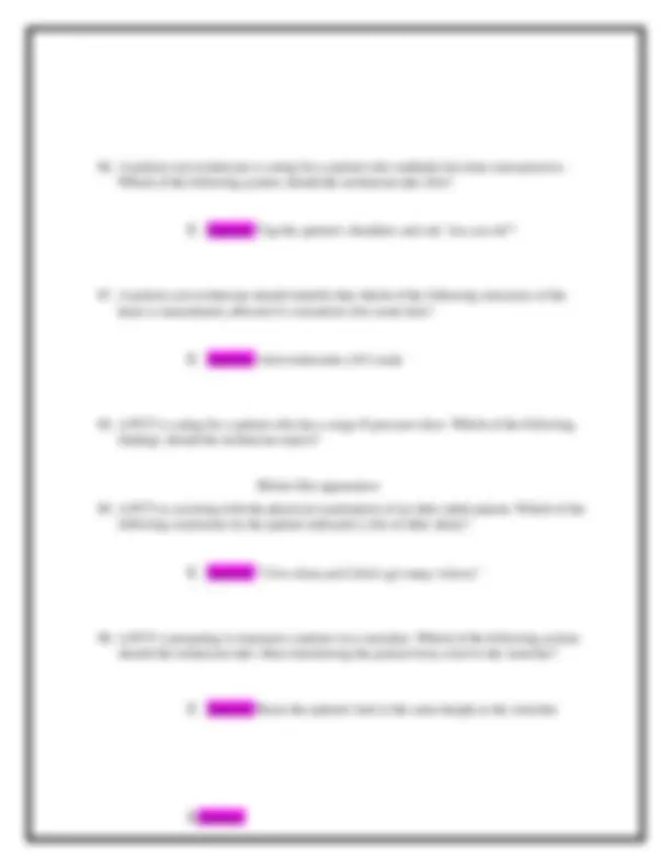 PCT Certification Exam Questions and Answers 2024/2025 | Exams Nursing ...
