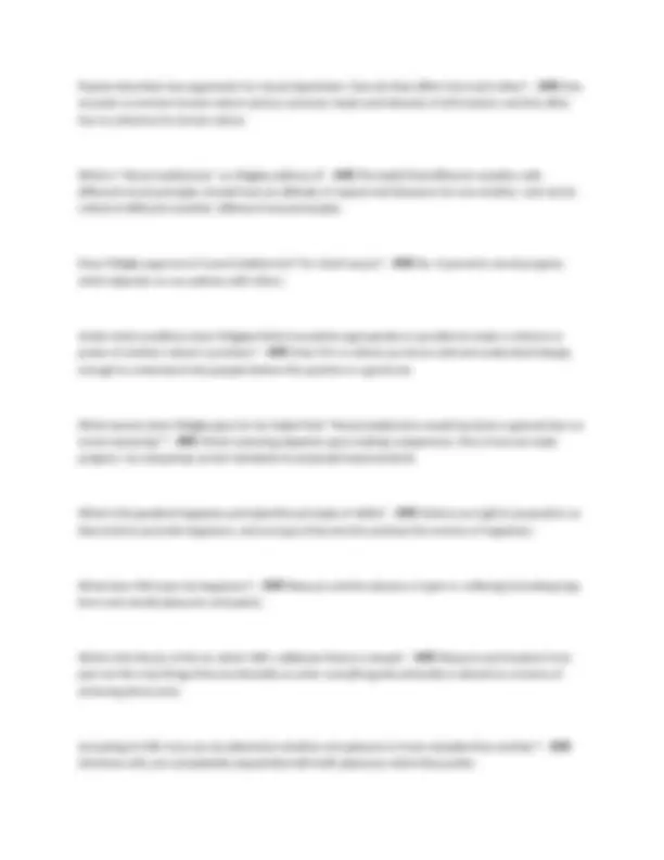 Philosophy Final Exam Practice Questions And Answers | Exams Philosophy ...