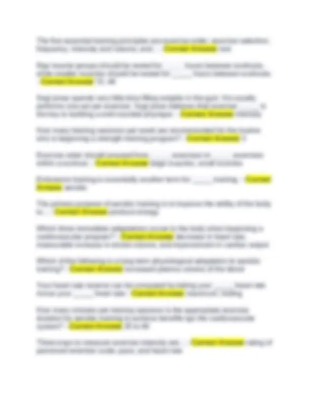 Semper Fit Basic Fitness Course: Questions and Answers | Exams ...