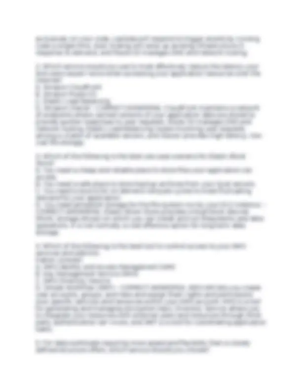 AWS Certified Solutions Architect Study Guide: Chapter 1 Exam Questions and Answers | Exams ...