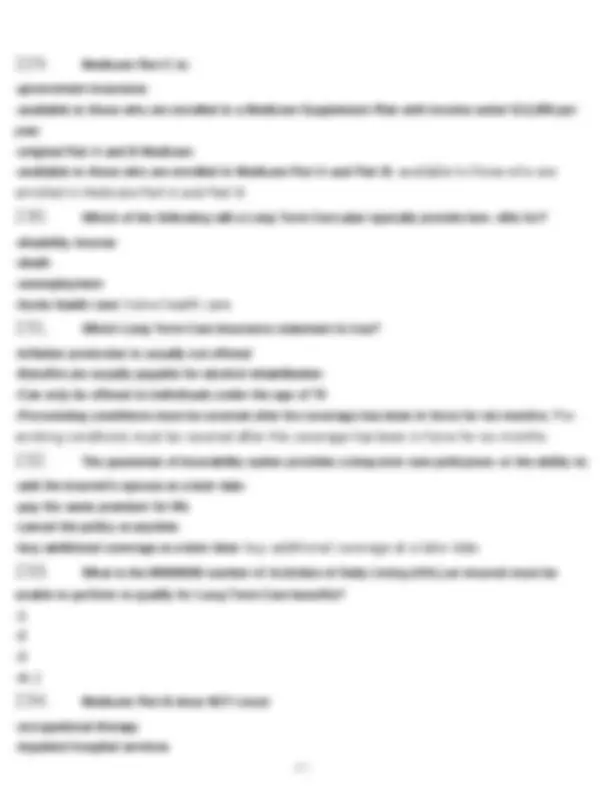 Insurance Exam Questions with Correct Solved Answers | Exams Insurance ...