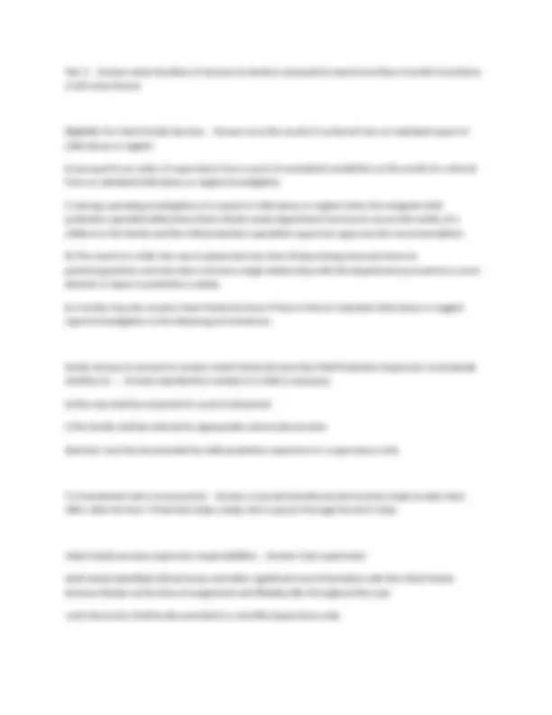 Intact Family Services: Procedures and Guidelines | Exams Nursing | Docsity