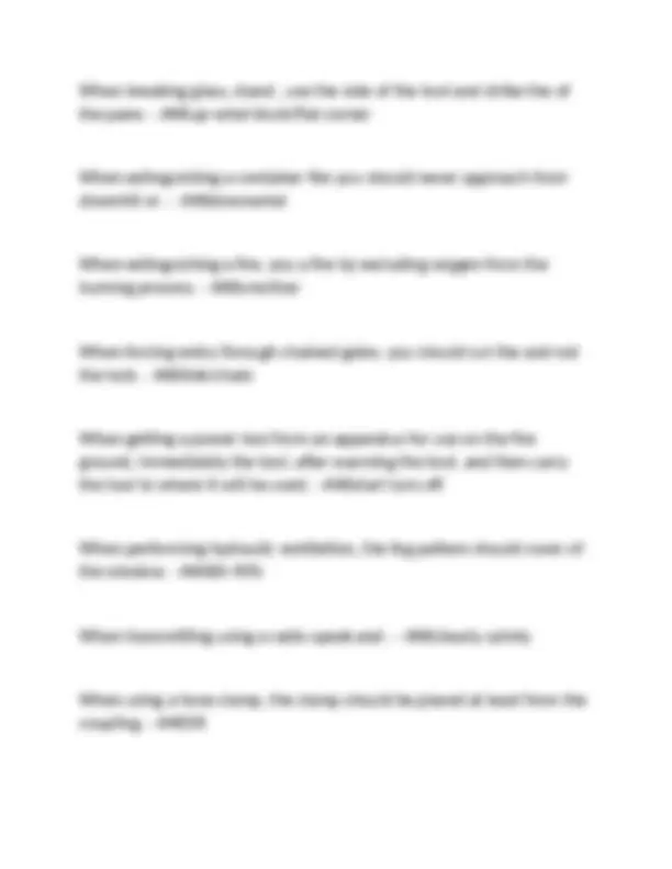 Basic Firefighter Written Exam: Questions and Answers | Exams Safety ...