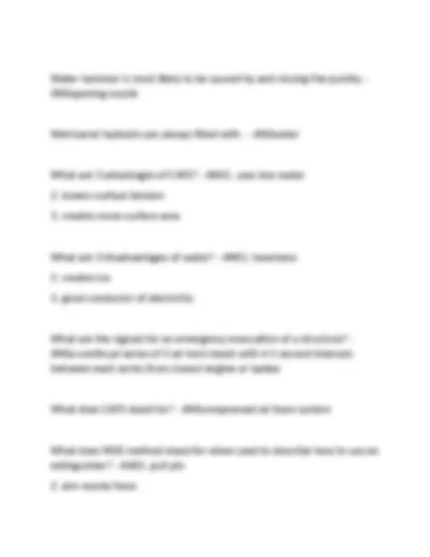 Basic Firefighter Written Exam: Questions and Answers | Exams Safety ...
