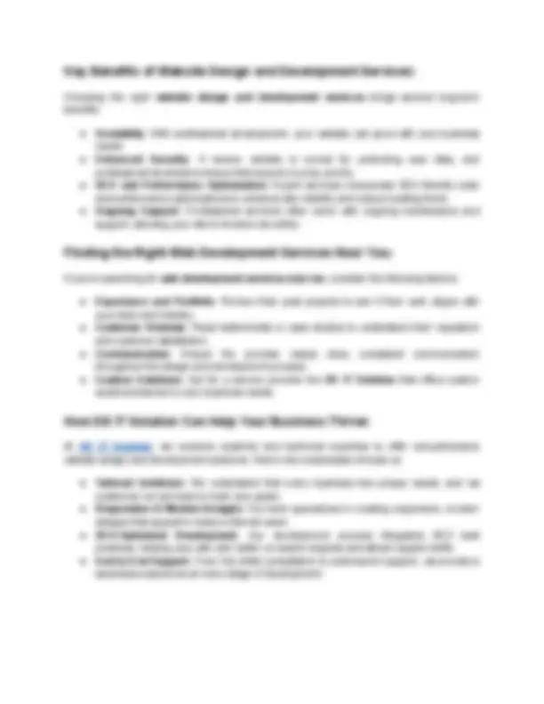 DE IT SOLUTION Premier Website Design and Development | Lecture notes ...