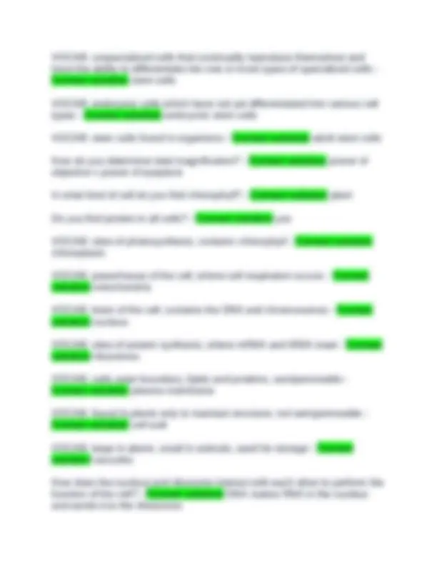 Biology EOC Review: 440 Questions and Answers for 2024-2025 | Exams ...