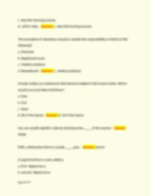 First Aid for Accidents and Injuries: Quizzes and Correct Answers ...