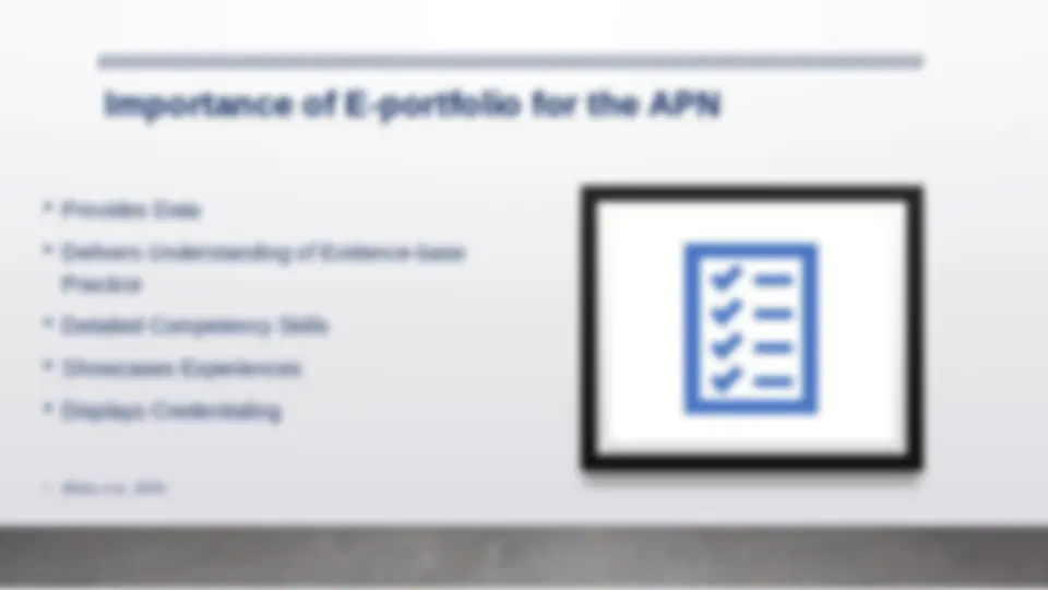 E-Portfolio for Graduate and Advanced Practice Nurses: A Comprehensive ...