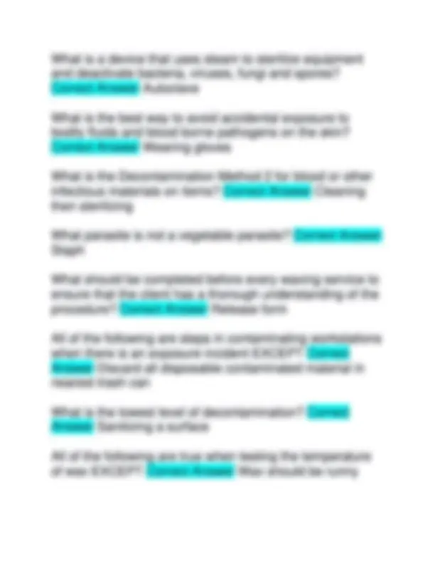 Indiana PSI Cosmetology Exam 2025: Practice Questions and Answers ...