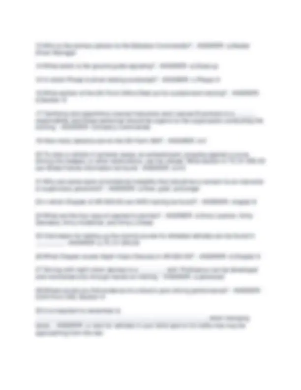 License Instructor / License Examiner | Exams Nursing | Docsity