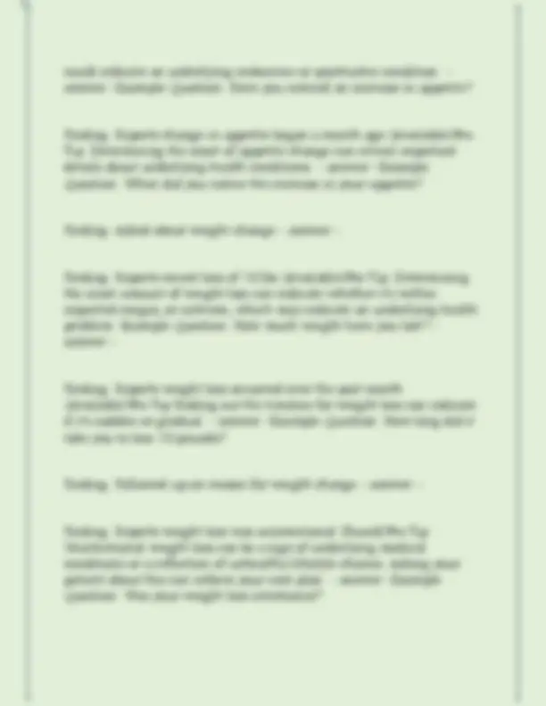 Shadow Health - Tina Jones: Health History Exam - Questions and Answers ...