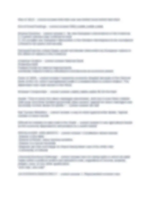 APUSH Exam #3: Key Events and Concepts | Exams Nursing | Docsity