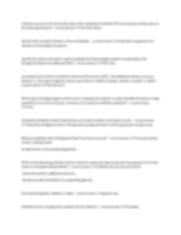 AWR 160 Pretest: Weapons, Hazards, and Explosives | Exams Nursing | Docsity