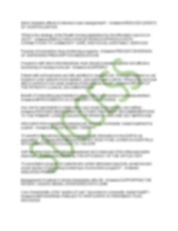 Biostatistics: Multiple Choice Questions and Answers | Exams Nursing | Docsity