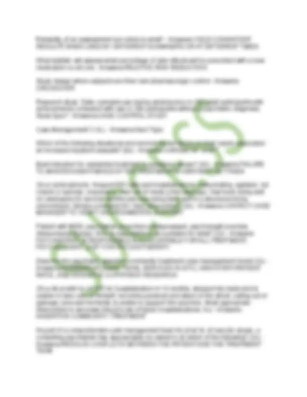 Biostatistics: Multiple Choice Questions and Answers | Exams Nursing | Docsity